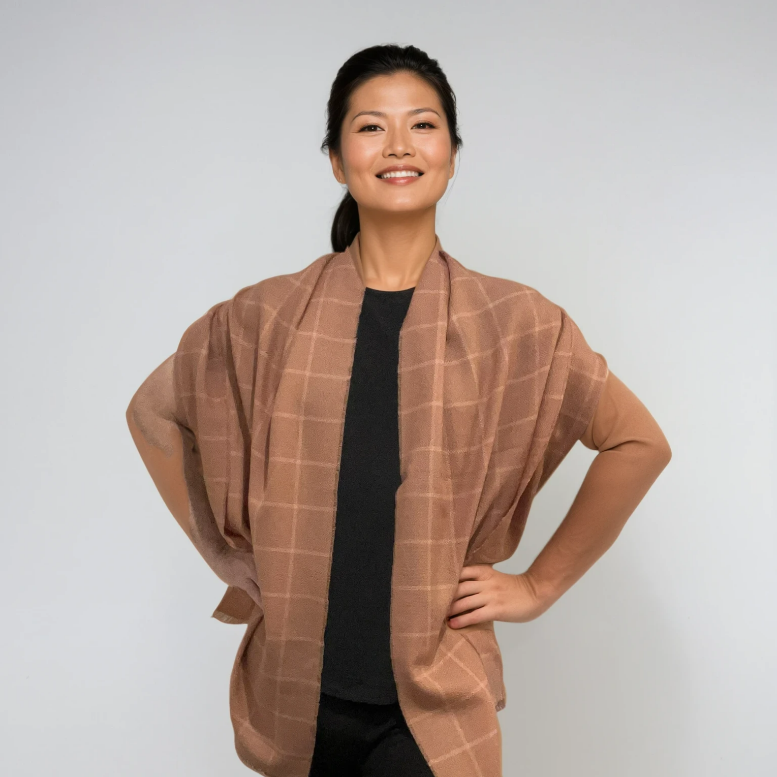 Weston Wool Scarf | Unisex Medium-Weight Wool Scarf in Copper Red ...